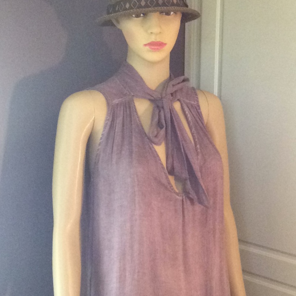 Free People Tie Front Tank - Gem